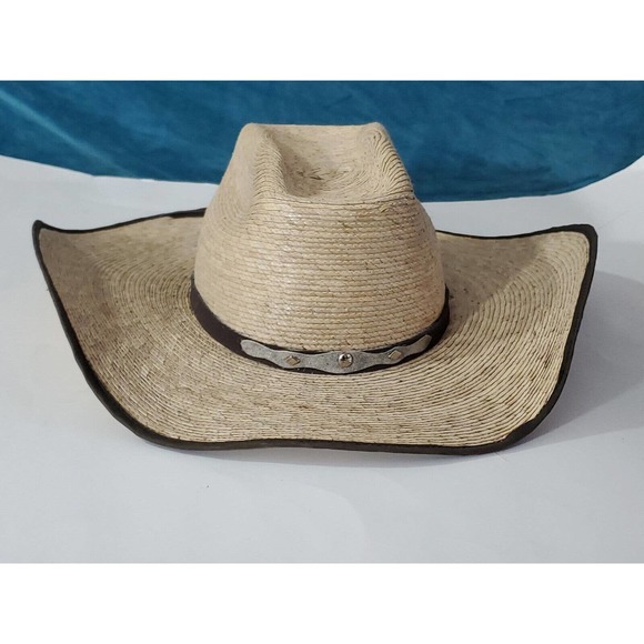 Western | Accessories | Mens Cowboy Cattleman Western Straw Hat Faux ...